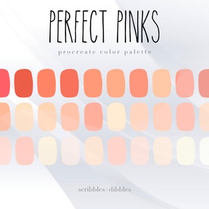 Perfect Pinks Procreate Color Palette 30 Handpicked Swatches - Etsy