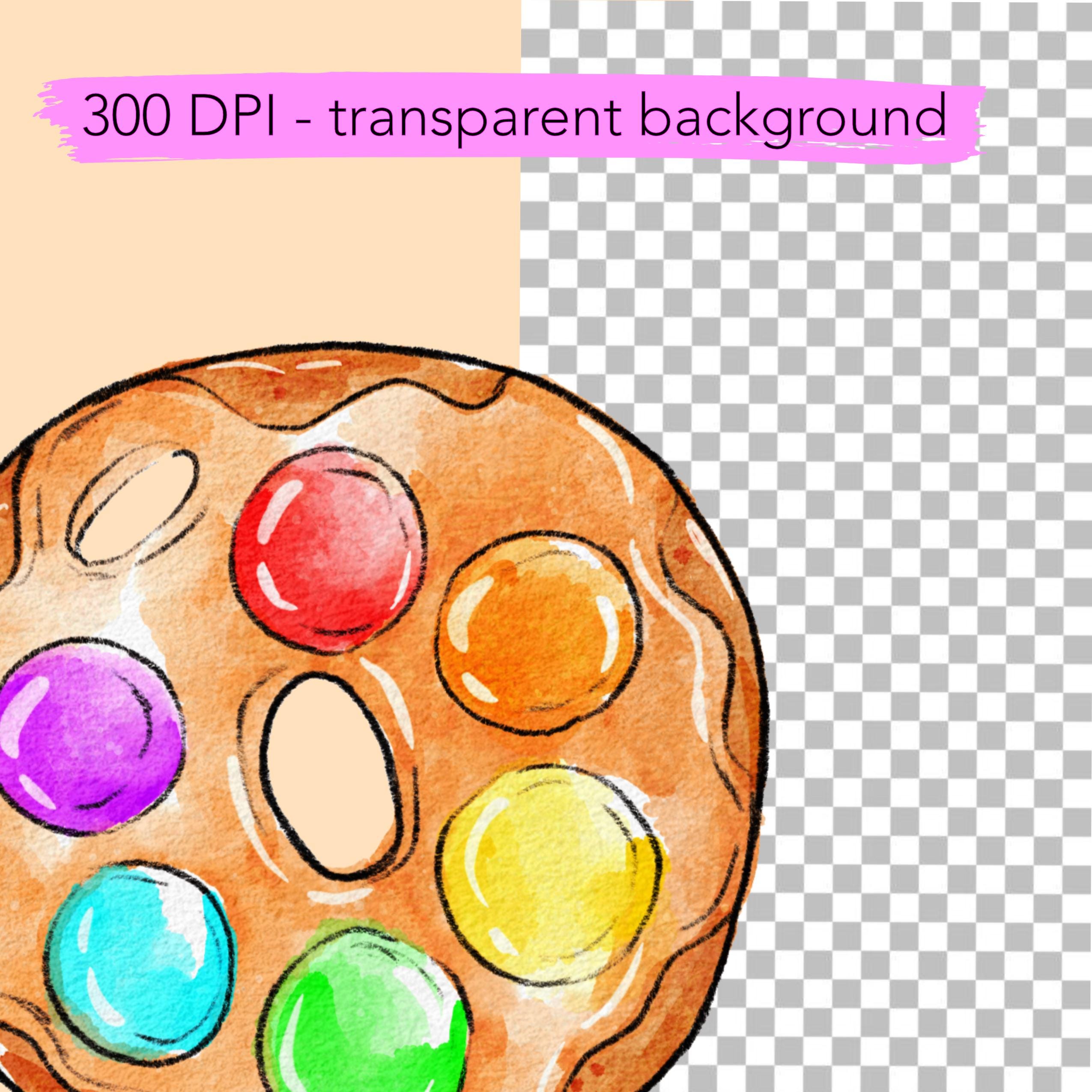 Commercial Use Back to School Donuts Clipart Set 300 DPI Transparent ...