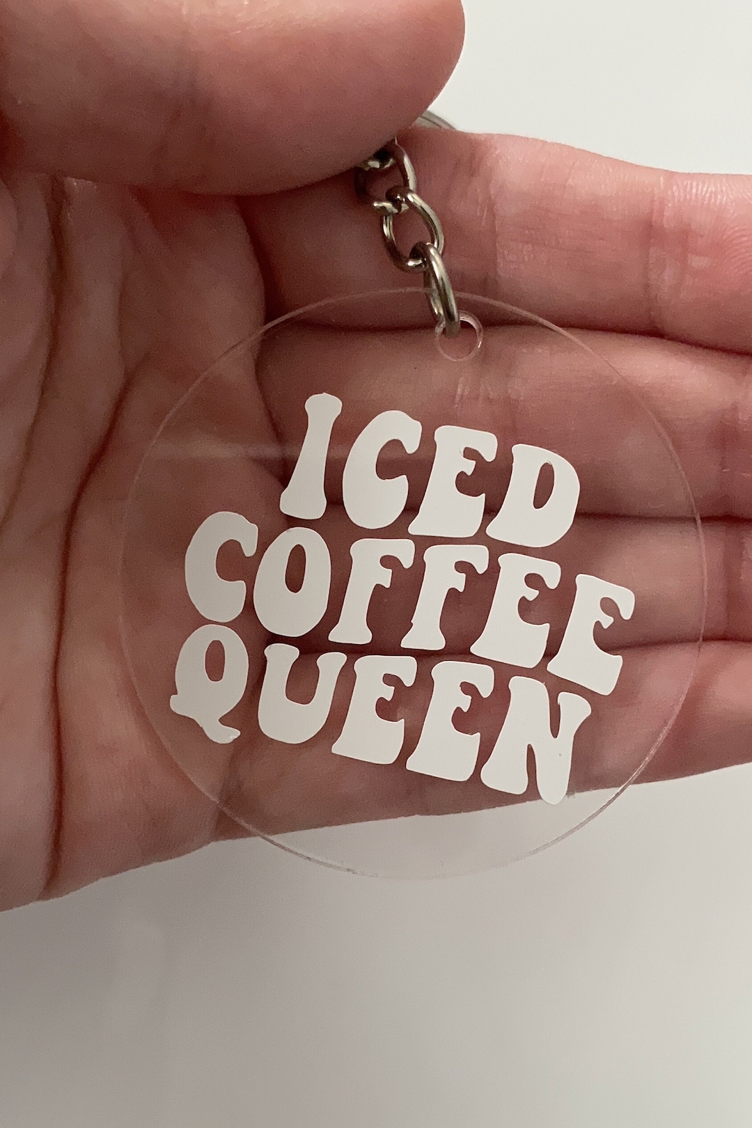 Iced Coffee Keyring - Etsy
