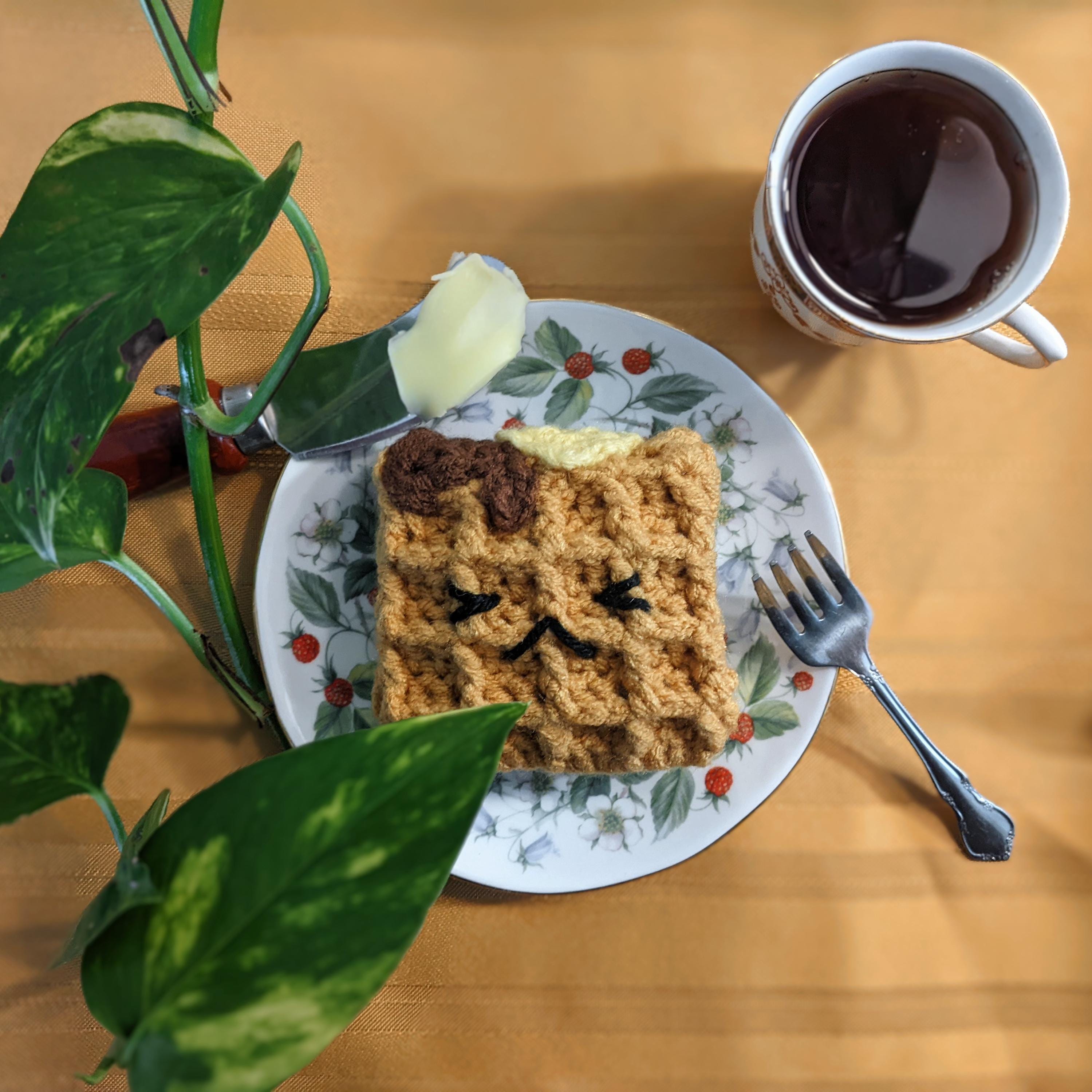 Wally the Waffle Plush Toy: Crochet Sensory Toy - Etsy