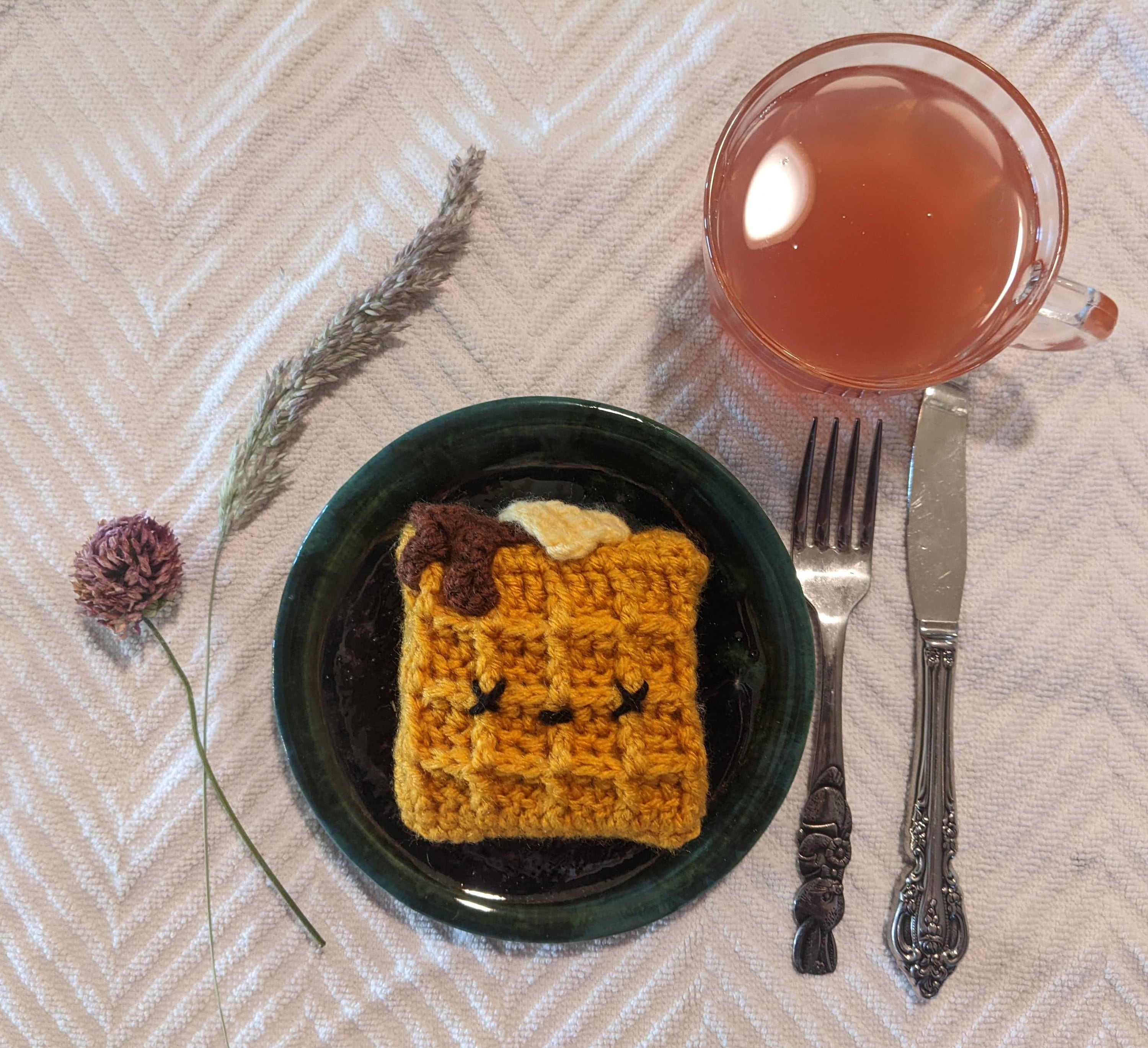 Wally the Waffle Plush Toy: Crochet Sensory Toy - Etsy