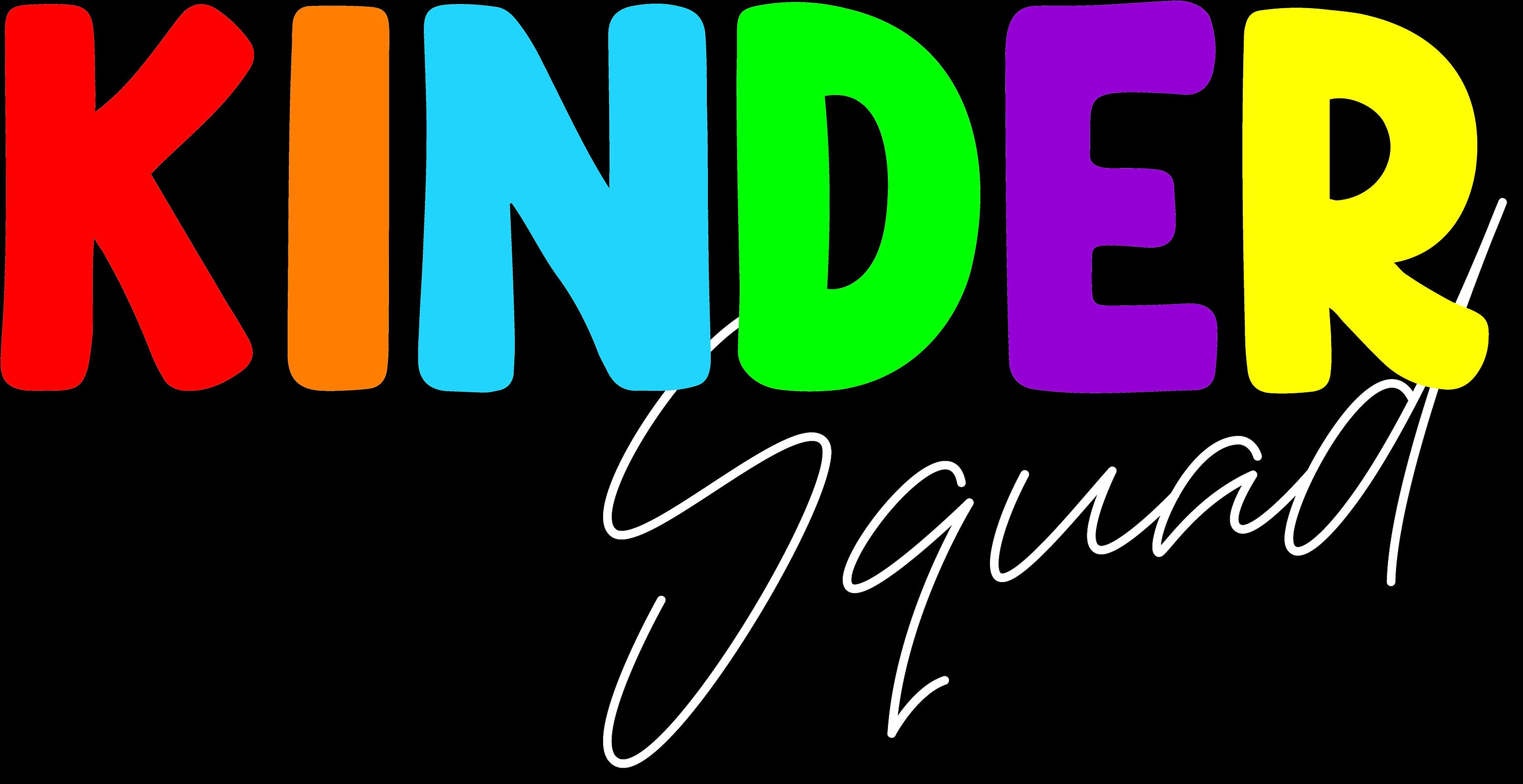 Kinder Squad, Cricut Cut Files SVG PNG JPEG Gif Ai Pdf Cricut Design ...