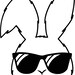 Bunny Middle Finger, Bunny With Sunglasses, Cricut Design Cut Files SVG ...
