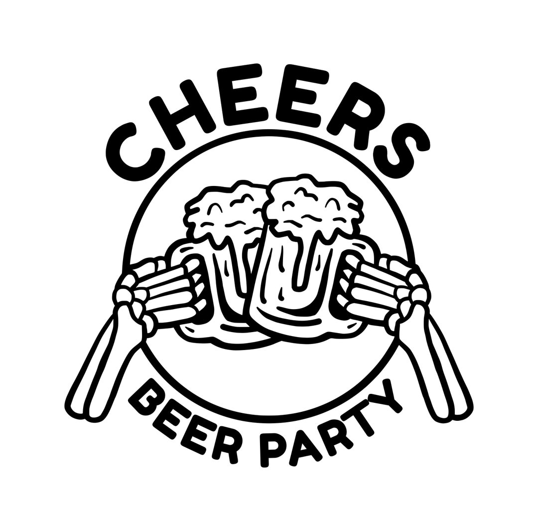 Cheers Skeleton Beer Party, Skeleton Besties and Beers, Layered Cricut ...
