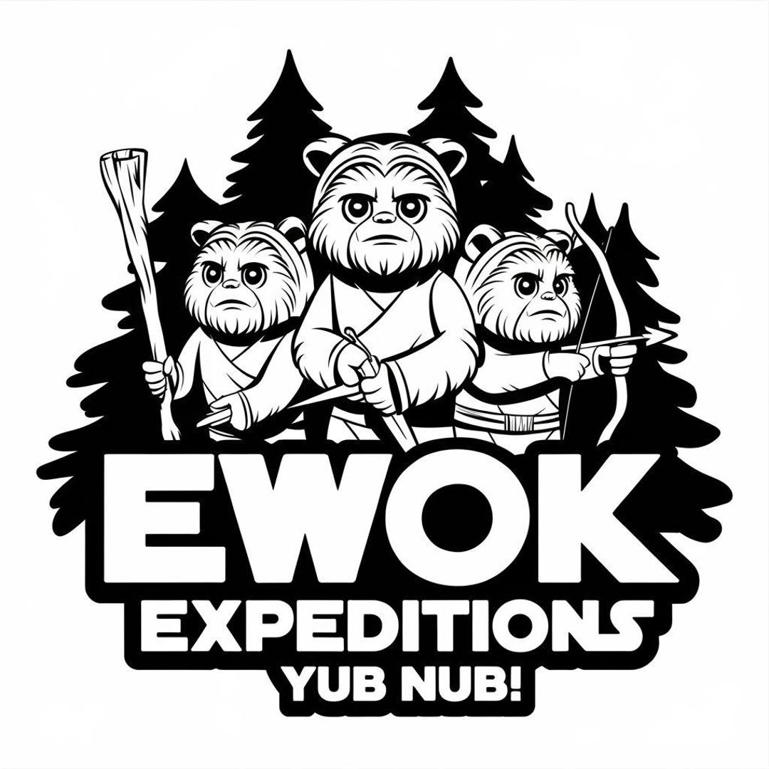Ewok Expeditions, Yub Nub the Ewoks Star Wars Universe, Cut Files SVG PNG Jpg Ai Pdf Cricut ...