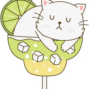Margarita-meow Mixology With Lazy Cats, Editable Layered Cut Files SVG ...