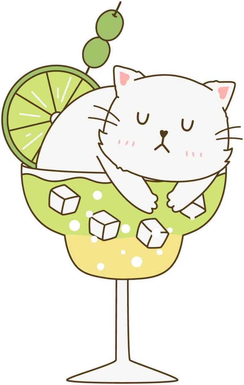Margarita-meow Mixology With Lazy Cats, Editable Layered Cut Files SVG ...
