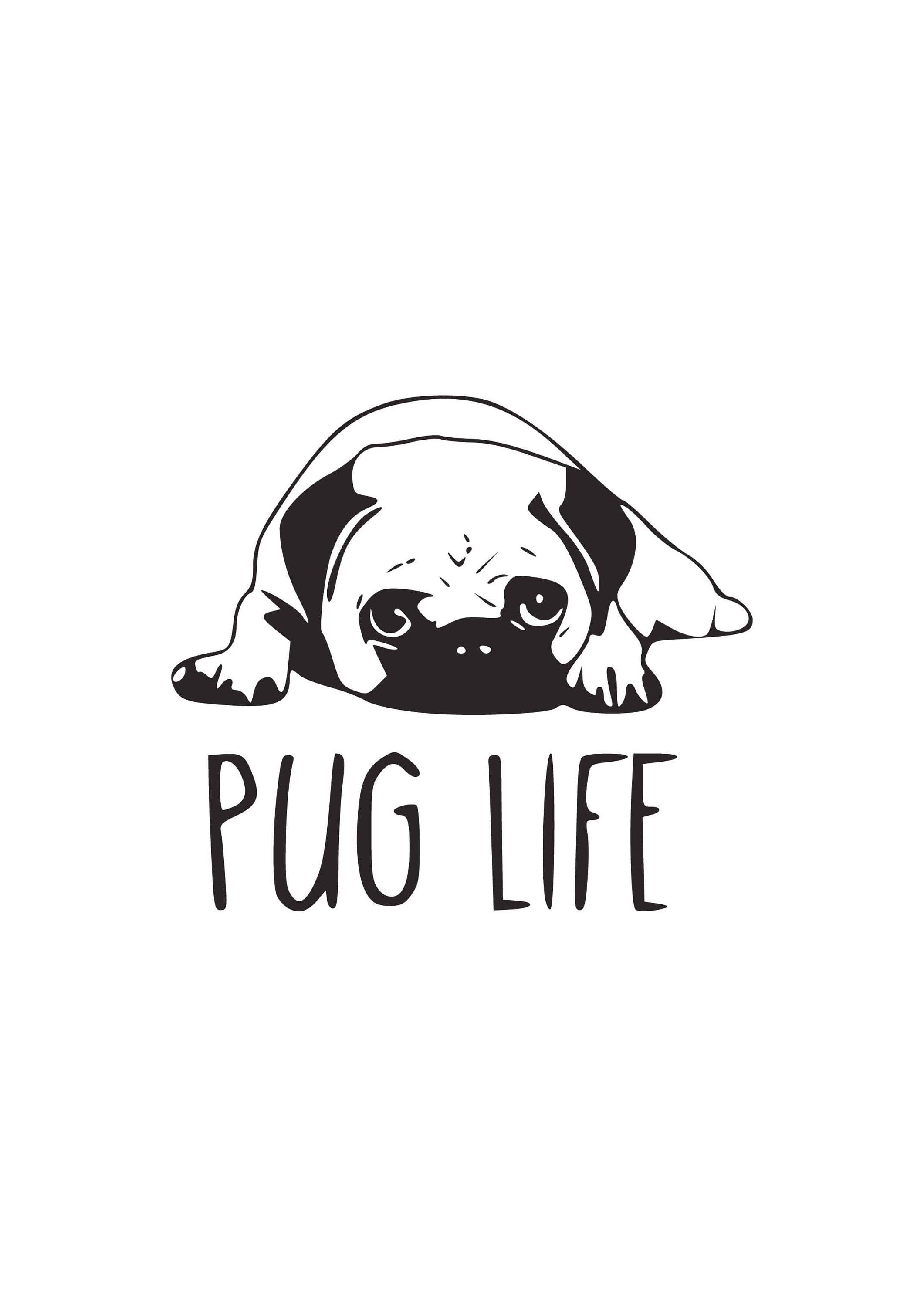 Pug Life Cut Files SVG PNG JPEG Gif Cricut Design Space - Etsy