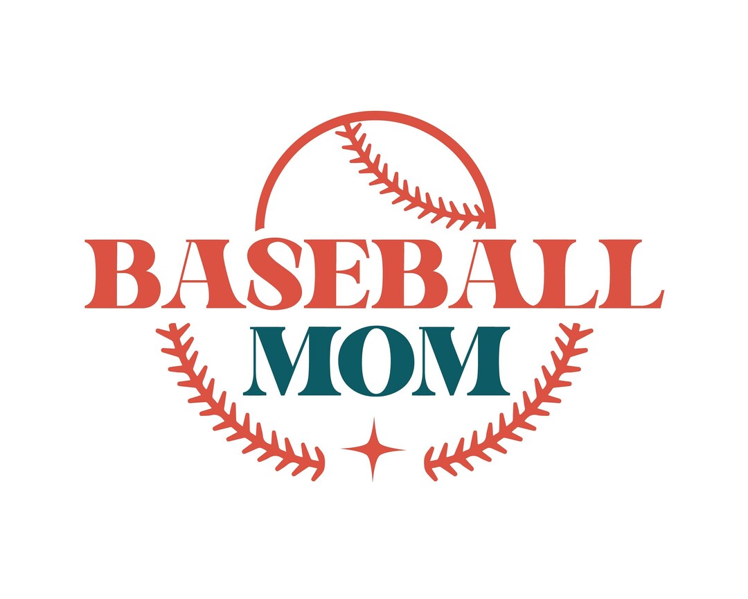 Baseball Mom Logo, Editable Layered Cricut Design Cut Files SVG PNG ...