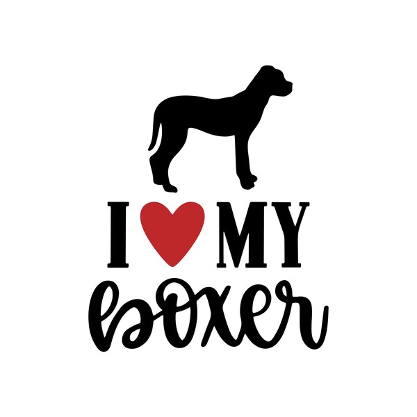 I Love My Boxer - Etsy