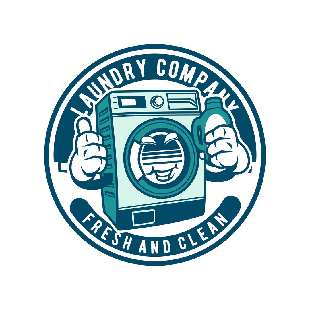 Laundry Company, Fresh and Clean, Layered Cut File SVG PNG Ai Eps Jpeg ...