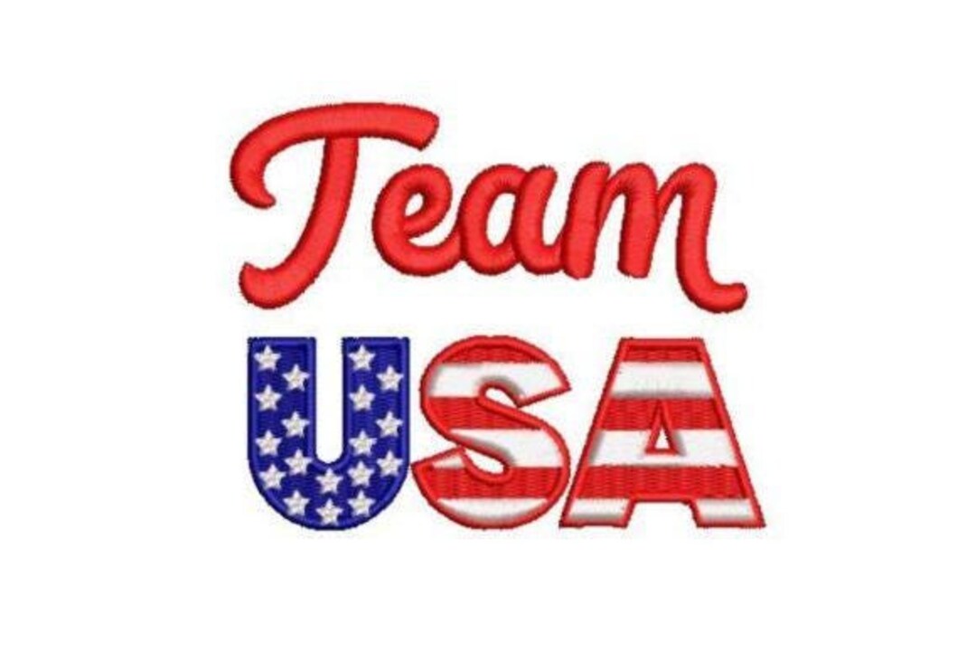 Team Usa Embroidery Design, American Logo Sewing Design Files Csd Dst ...