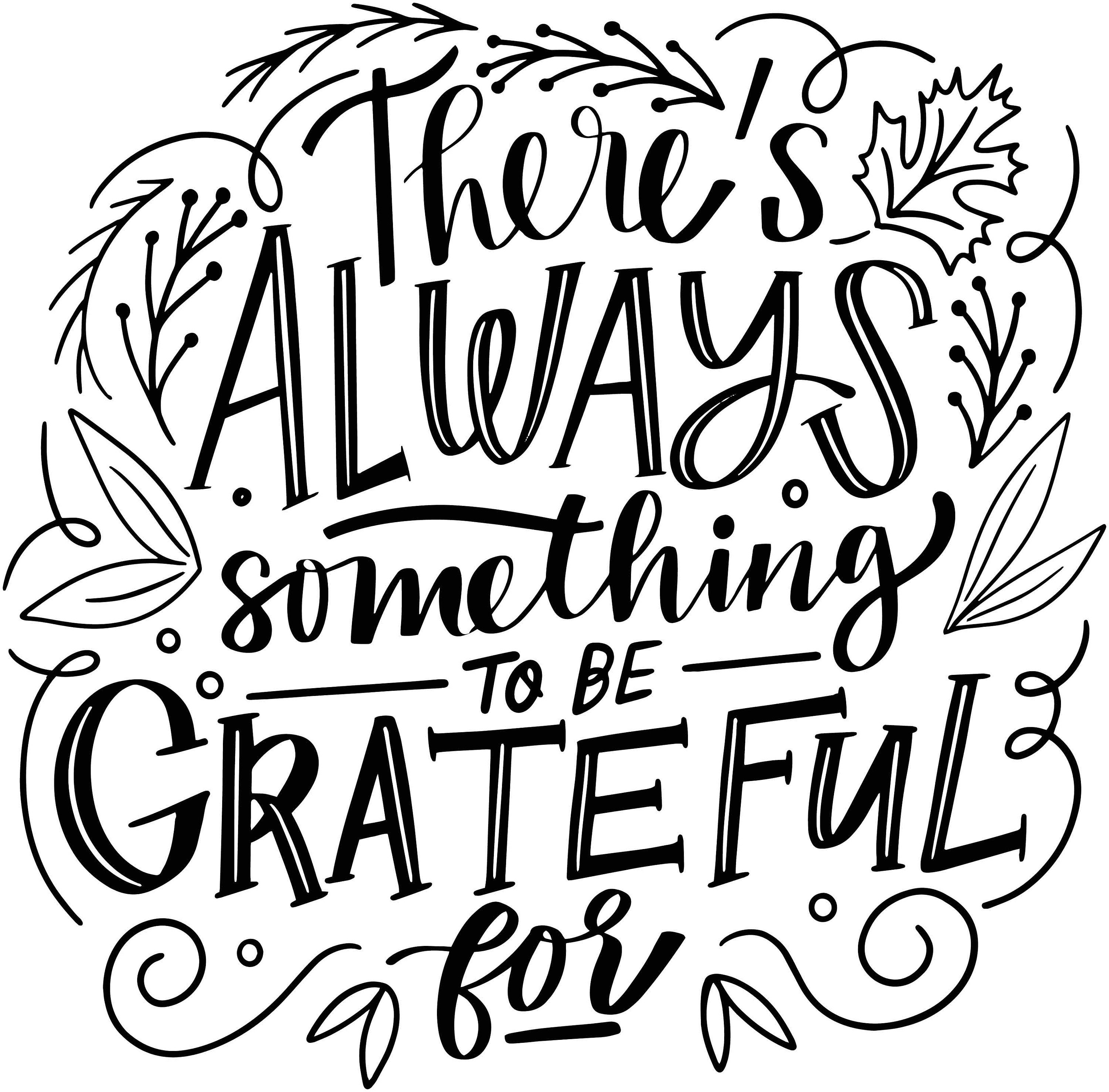 There's Always Something to Be Grateful For Thanksgiving - Etsy