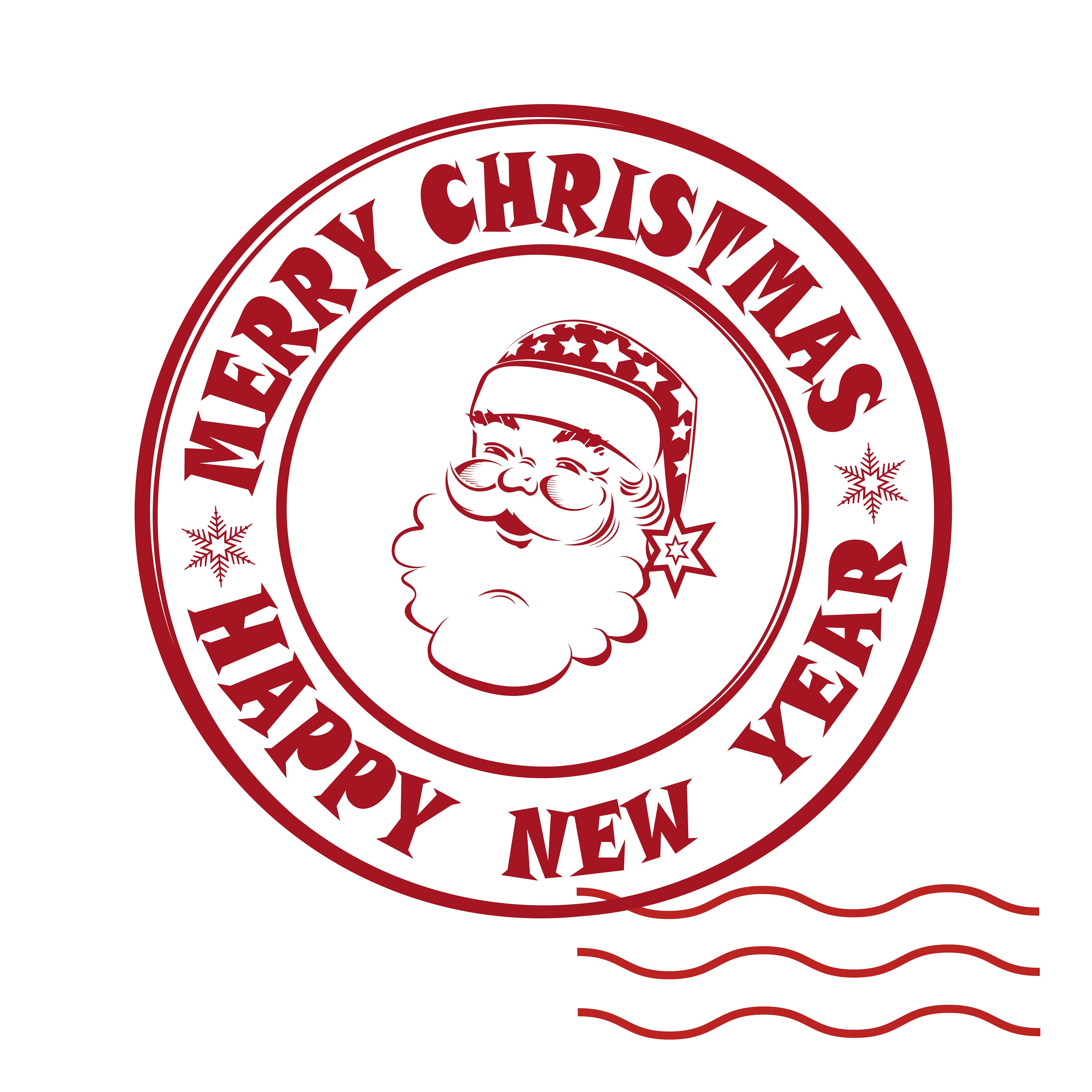 Joyeux Noël et bonne année, Santa Mail, Timbre de Noël du Père Noël ...