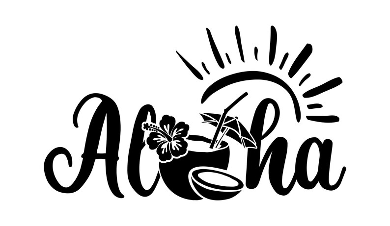 Aloha, Hawaii Trip, Cut Files SVG PNG JPEG Gif Cricut Design Space ...