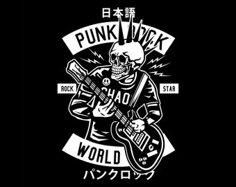 Punk Rock Clip Art Vector Svg Eps Png.. - Etsy