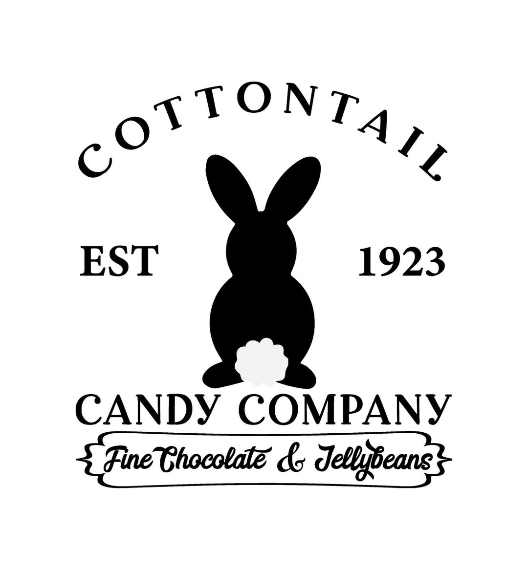 Cottontail Candy Company Fine Chocolate And Jellybeans Est Etsy