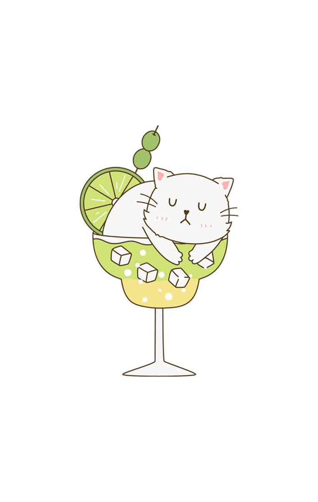 Margarita-meow Mixology With Lazy Cats, Editable Layered Cut Files SVG ...