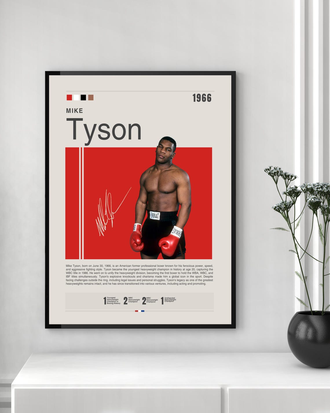 Mike Tyson Poster Print,boxing Poster, Fighter Print,sports Poster ...