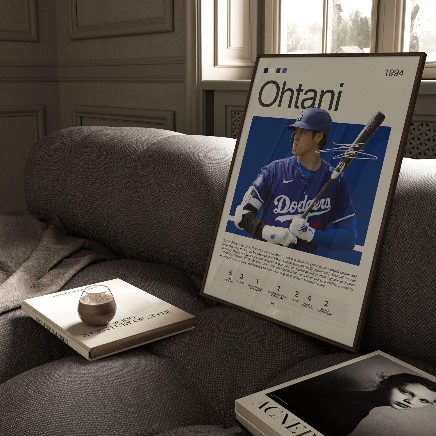 Shohei Ohtani Poster, Los Angeles Dodgers, Baseball Prints, Sports ...
