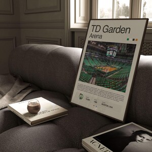 TD Garden Poster Mid Century Modern, Preppy Prints Vintage Poster ...