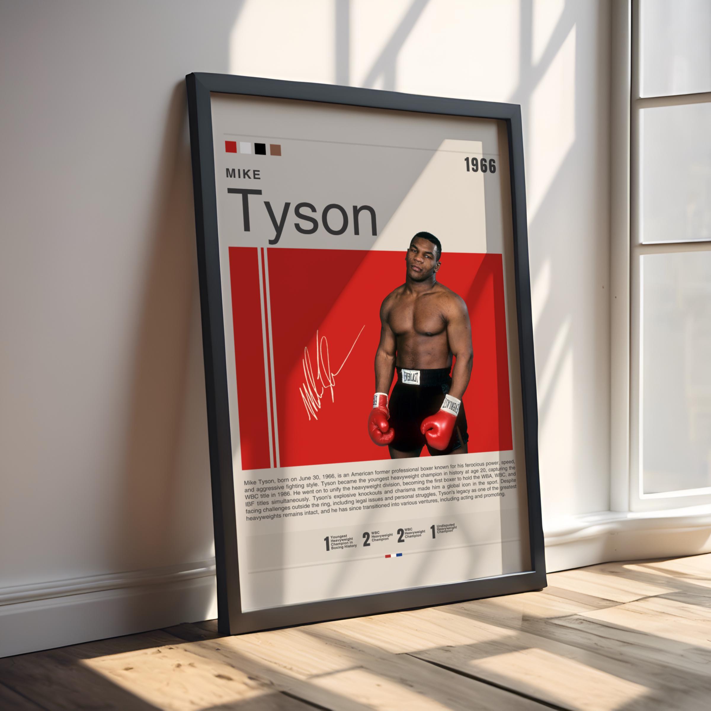 Mike Tyson Poster Print,boxing Poster, Fighter Print,sports Poster ...