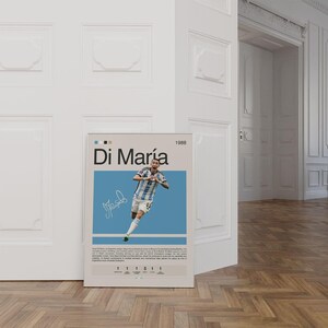 Angel Di Maria Poster, Real Madrid Poster, Soccer Gifts, Sports Poster ...