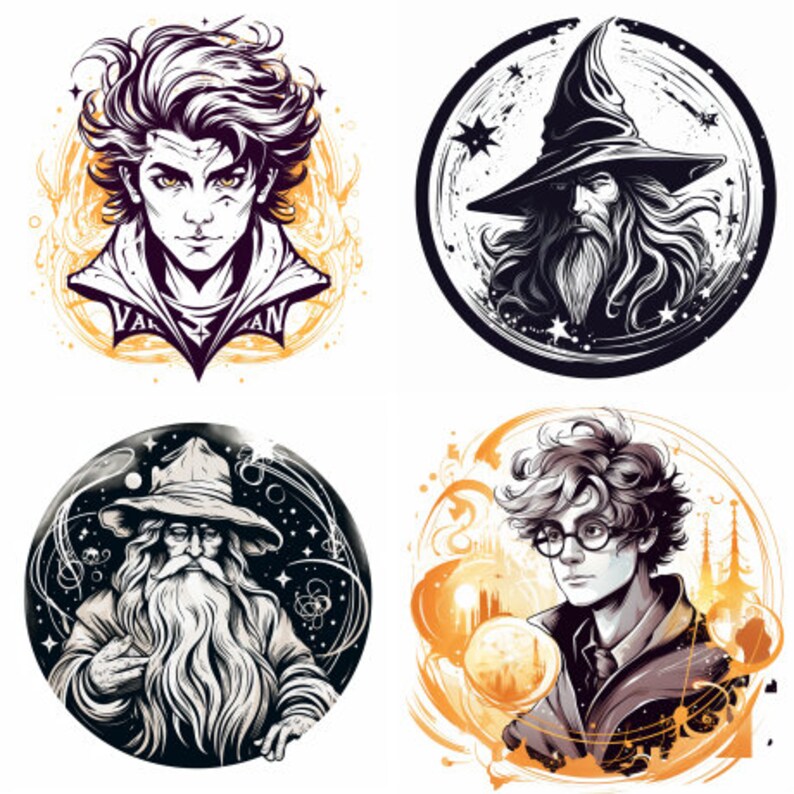 16 Cricut Magic Wizards Svg Bundle, Svg Files for Cricut, Wizard Vector ...