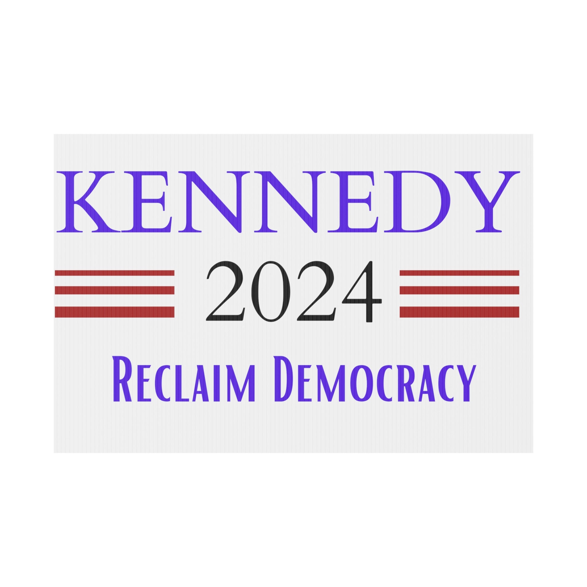 Kennedy Yard Sign of Rfk Yard Sign Kennedy 2024 Banner Rfk Jr - Etsy