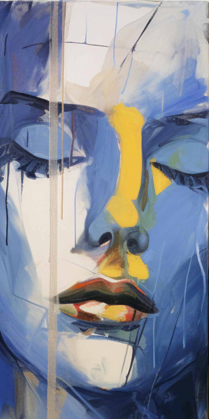 Triptych 3 Sisters Abstract Modern Art 3 Piece Framed - Etsy