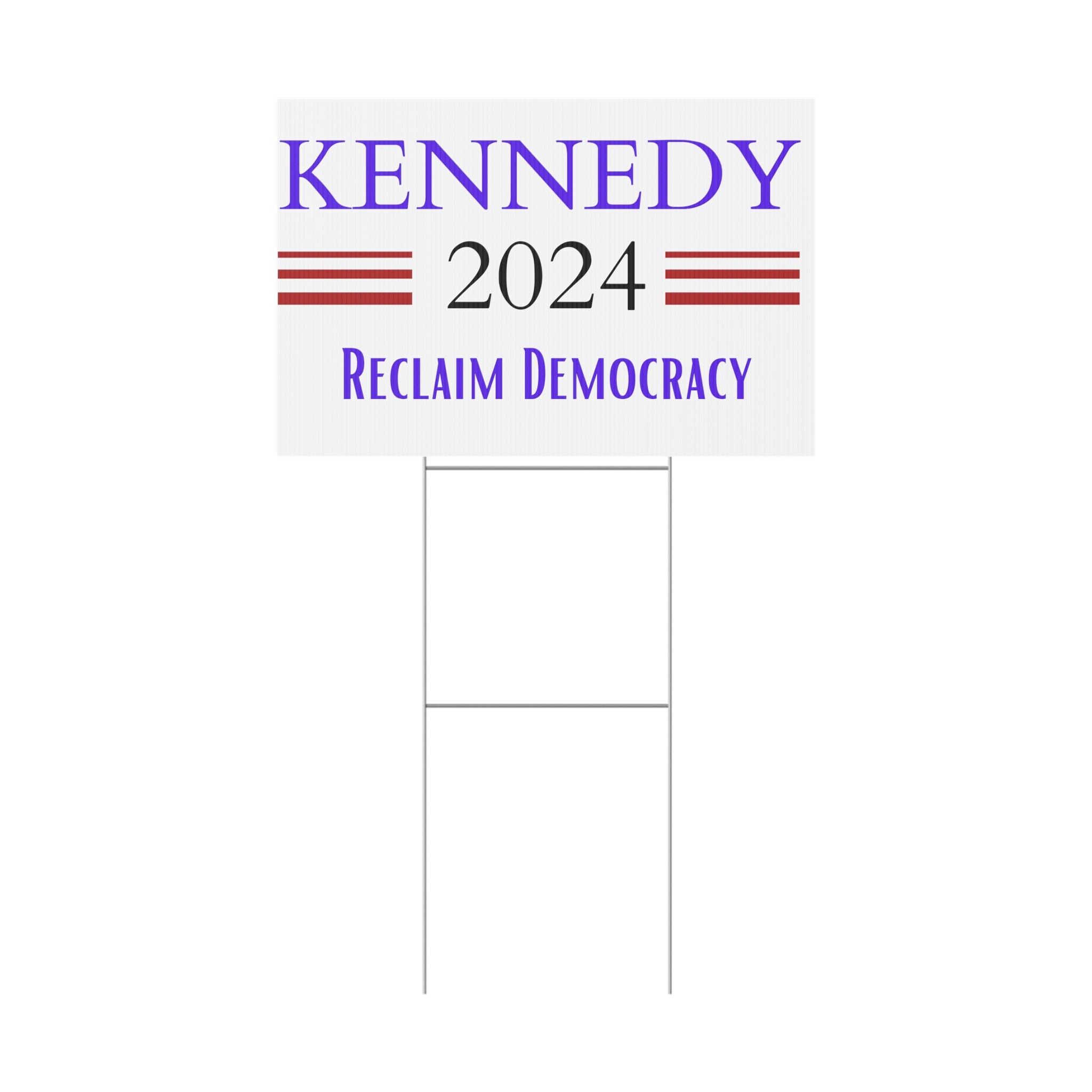 Kennedy Yard Sign of Rfk Yard Sign Kennedy 2024 Banner Rfk Jr - Etsy