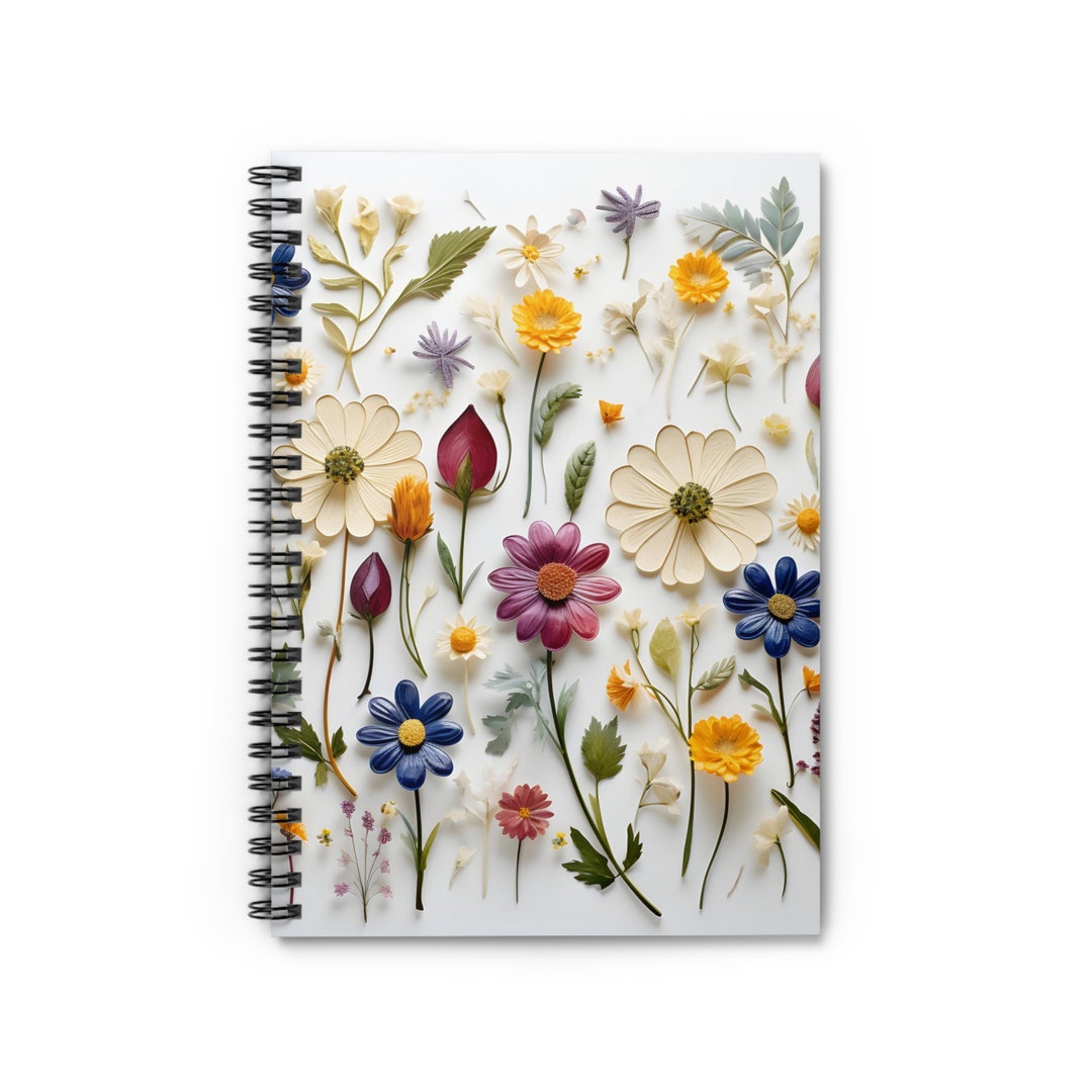 Botanicals Spiral Notebook, Boho Notebook, Cottagecore ,, Goblincore ...