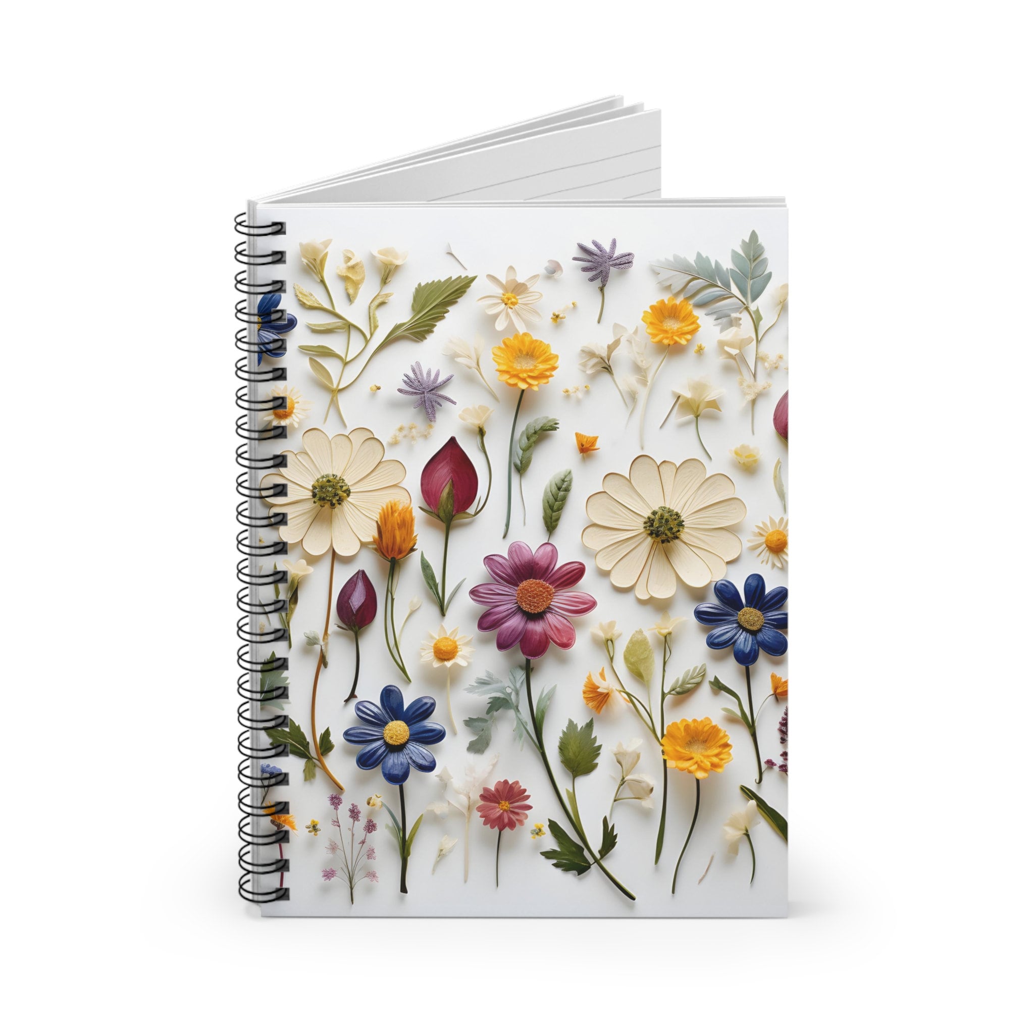 Botanicals Spiral Notebook, Boho Notebook, Cottagecore ,, Goblincore ...