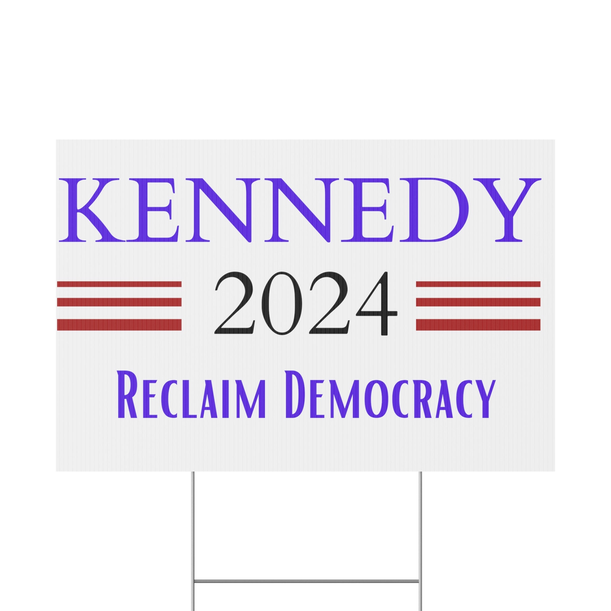 Kennedy Yard Sign of Rfk Yard Sign Kennedy 2024 Banner Rfk Jr - Etsy