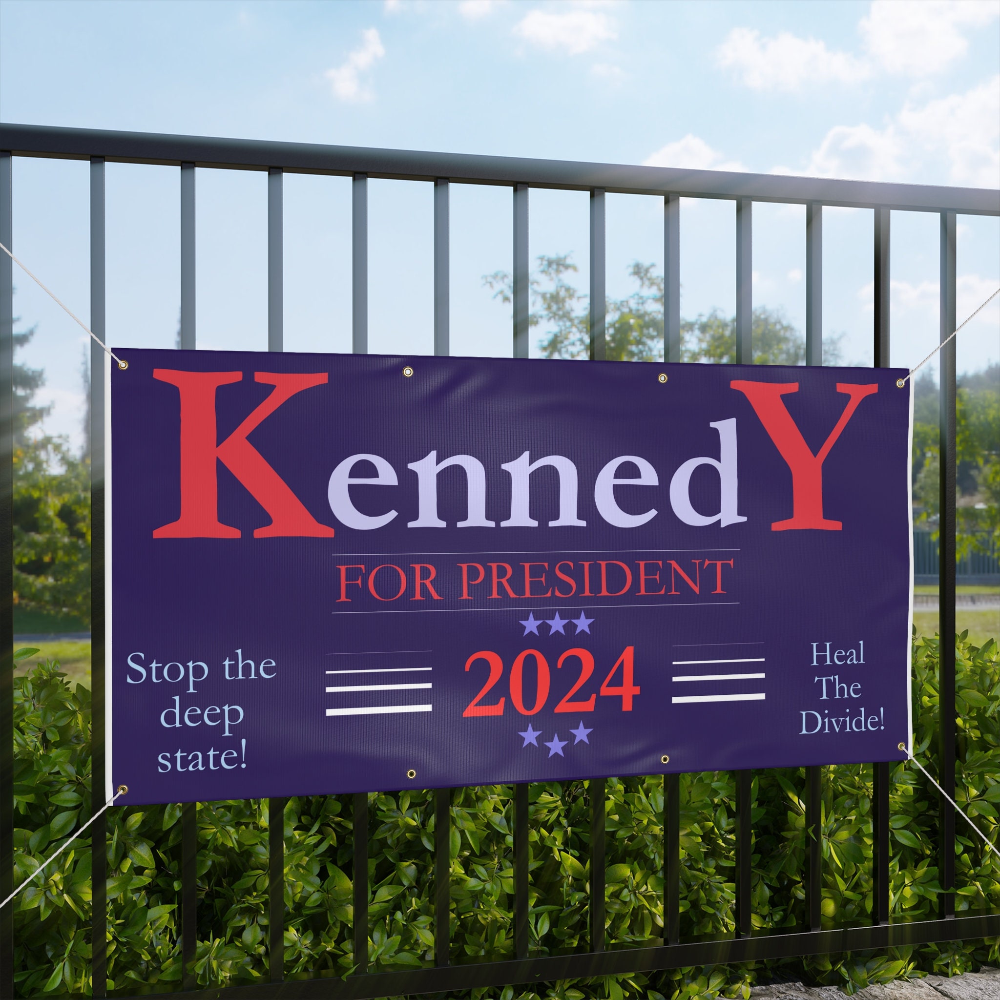 Robert F. Kennedy Heal the Divide Banner Rfk for President Election ...
