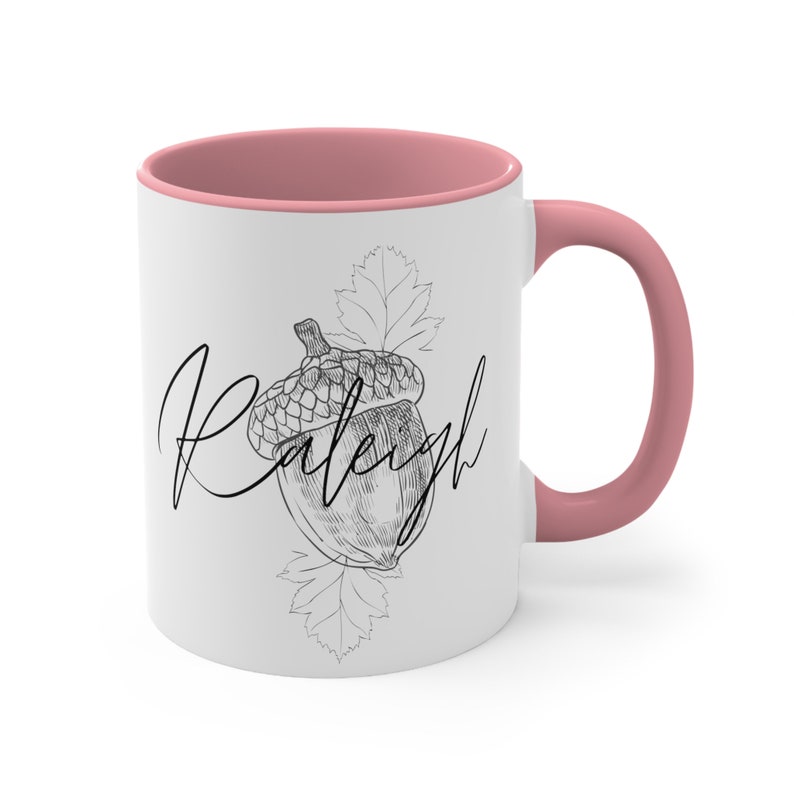 Raleigh, North Carolina Themed Coffee Mug | 11oz | Accented Mug | Blue ...