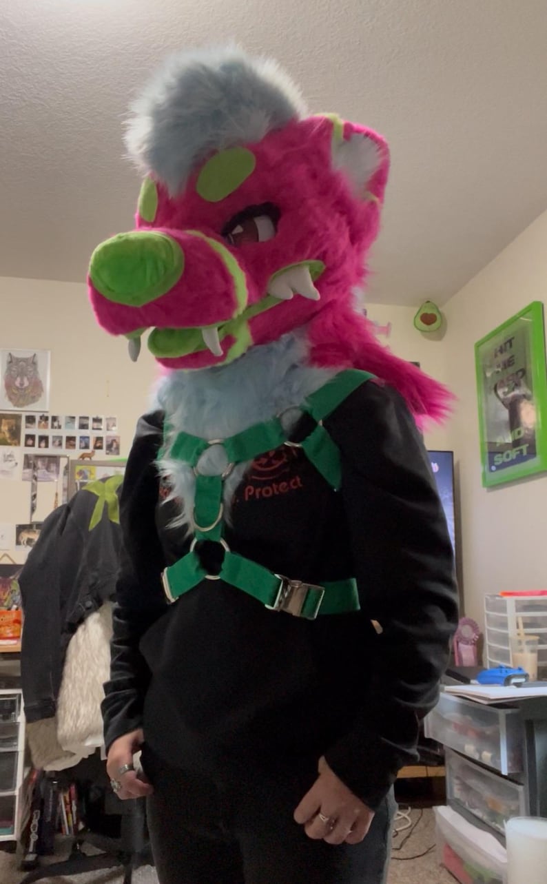 Green Fursuit Harness - Etsy