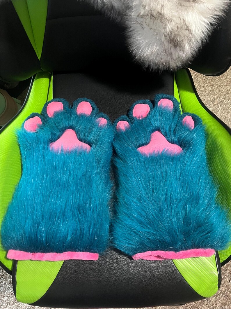 Blue Fursuit Paws - Etsy