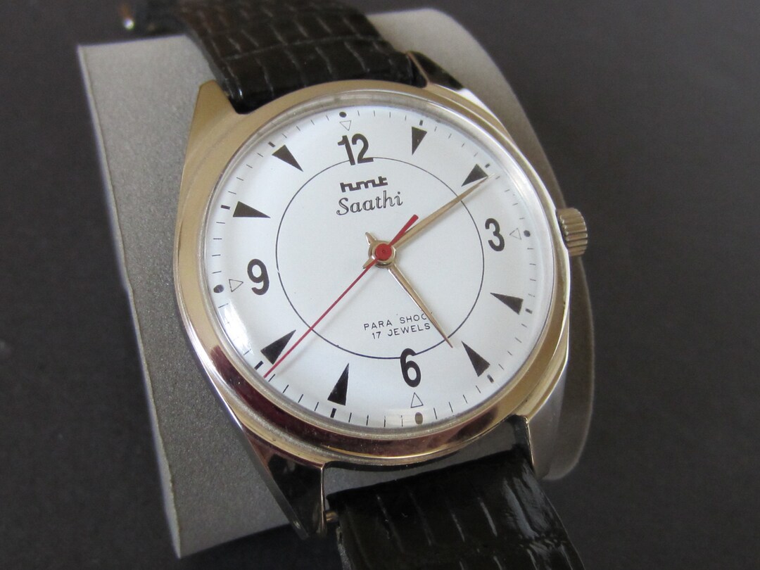 Rare HMT Saathi Mens Mechanical Wristwatch 17 Jewels Para Shock - Etsy