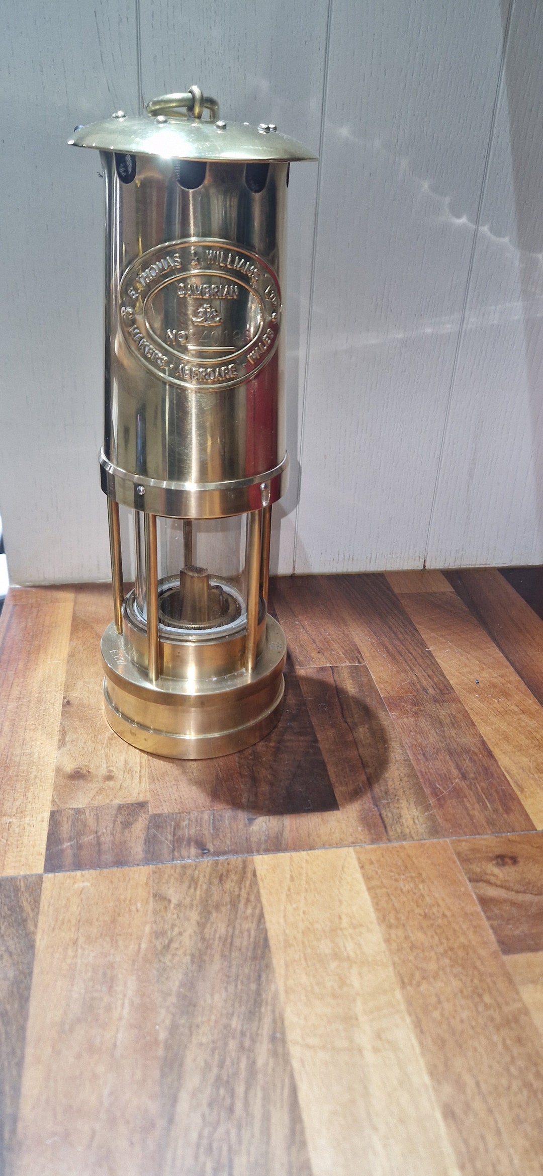 E.thomas & Williams Welsh Brass Miners Lamp - Etsy