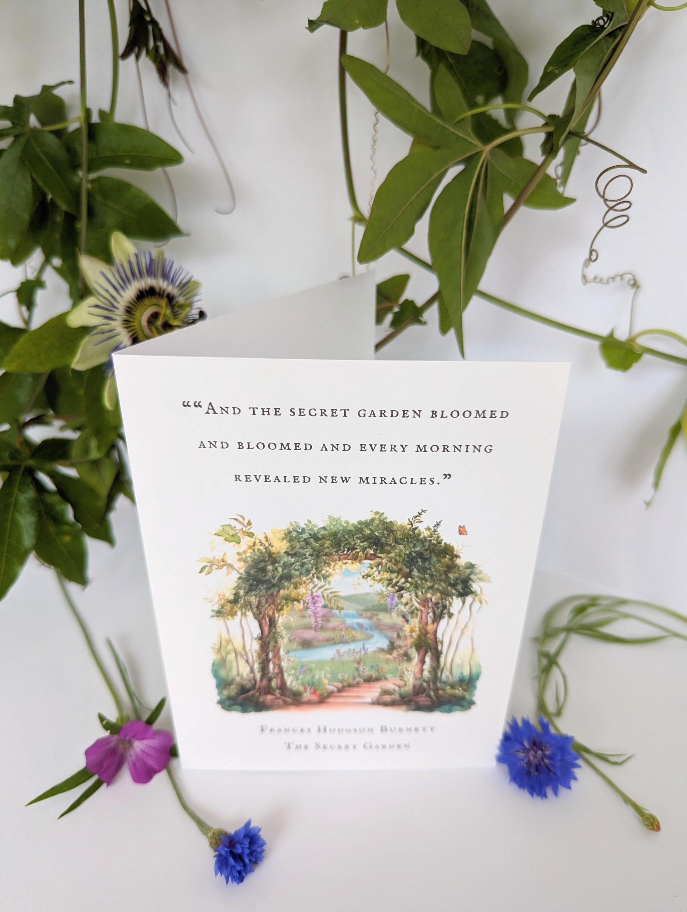 The Secret Garden Greetings Card Blank Card Secret Garden Quotes - Etsy