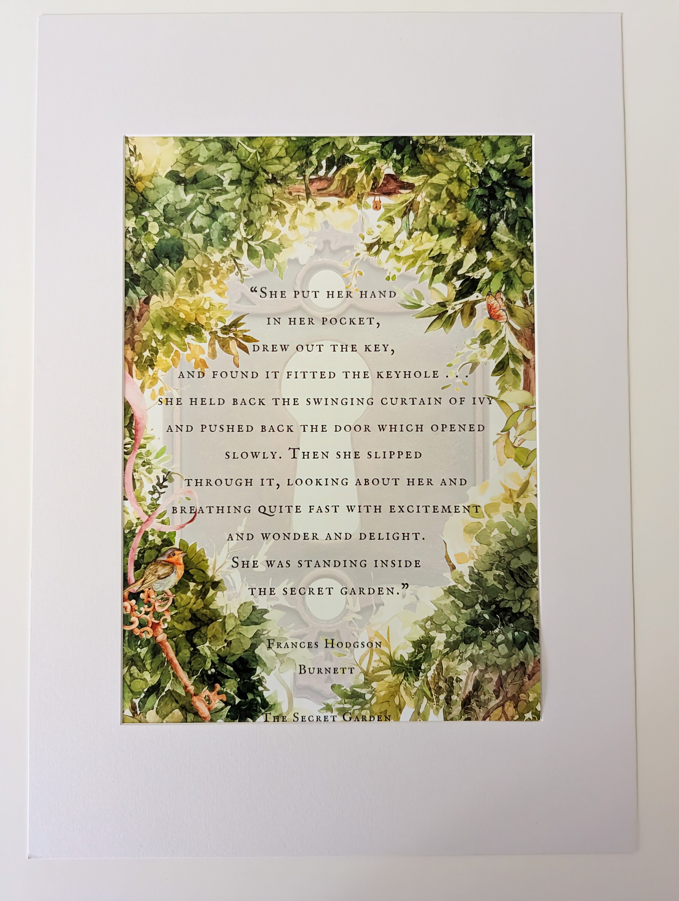 The Secret Garden Beautiful A4 Print Frances Hodgson Burnett, Secret ...