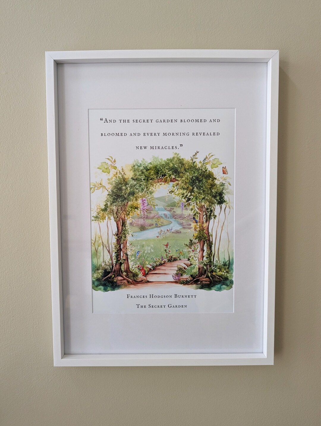 The Secret Garden Beautiful A4 Print Frances Hodgson Burnett, Secret ...