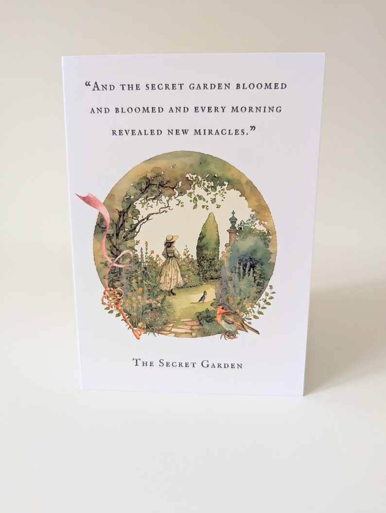 The Secret Garden Greetings Card A6 Blank Card Secret Garden Quotes - Etsy