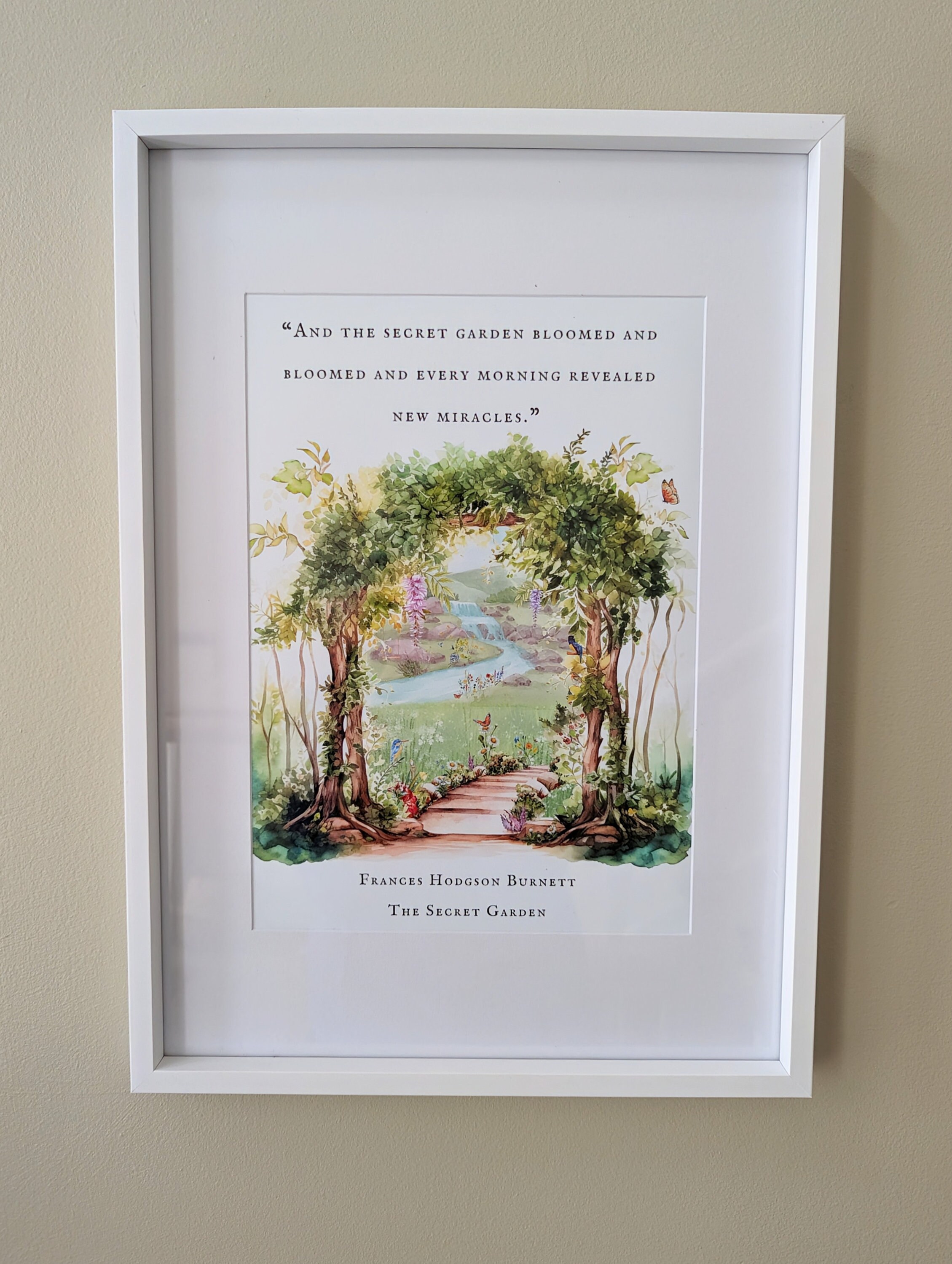 The Secret Garden Beautiful A4 Print Frances Hodgson Burnett, Secret ...