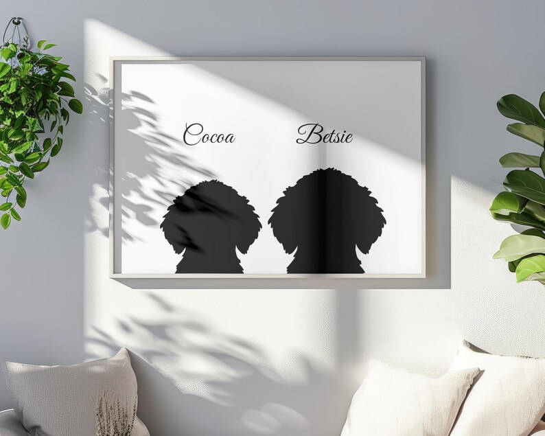 Cockapoo Puppy Sitting Silhouette: Dog SVG, PNG, DXF Cut File (digital ...
