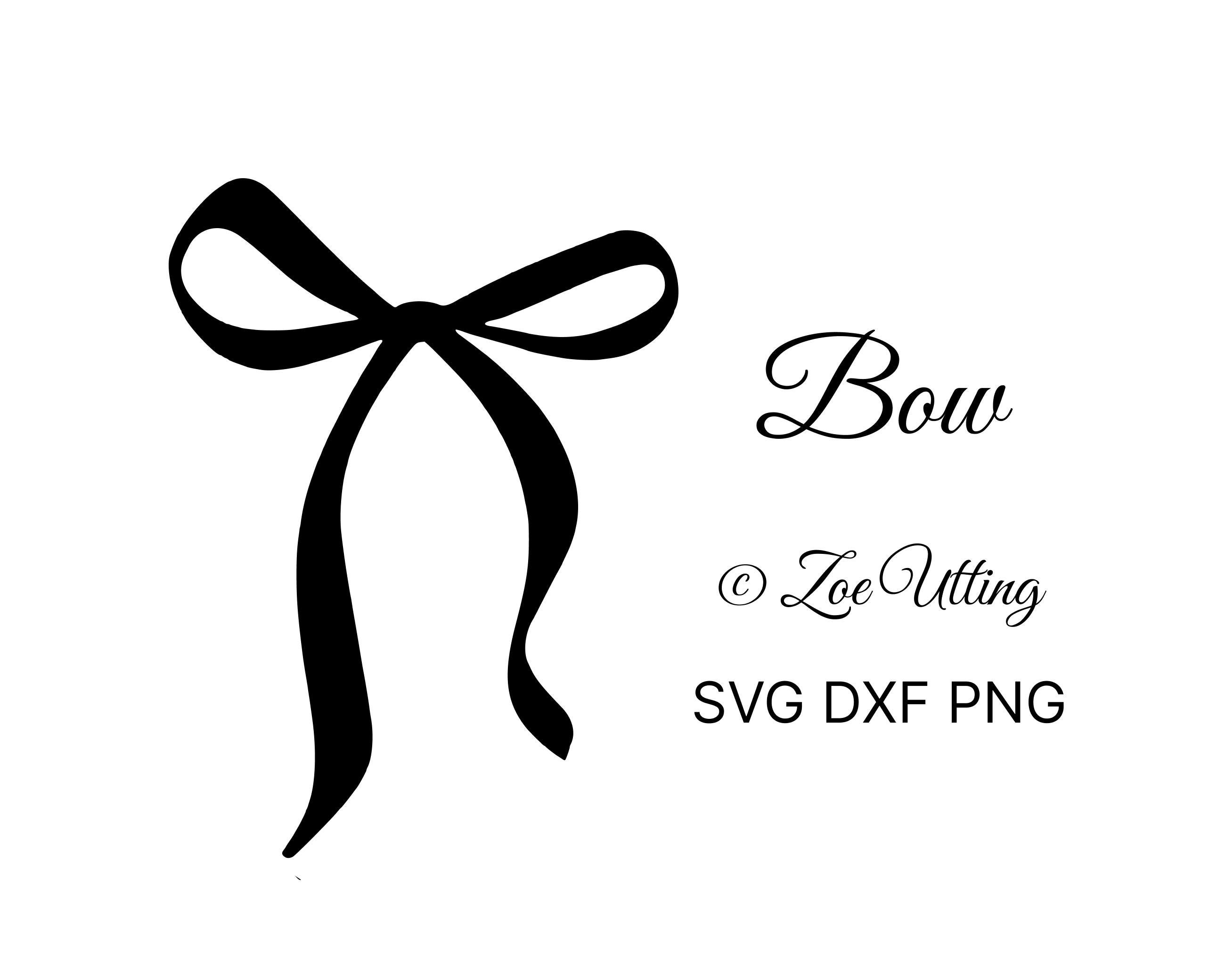 Bow SVG Silhouette | Cricut Cut File | Digital Download With Commercial ...