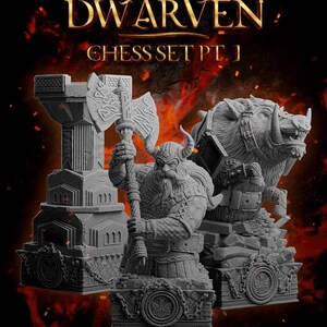 Dwarf Chess Set (unpainted & No Board) - Etsy