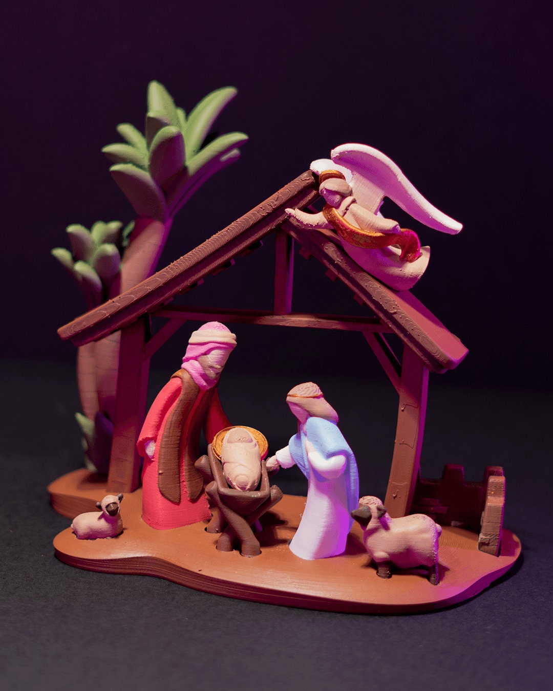 3d Printed Nativity Set (unpainted) - Etsy