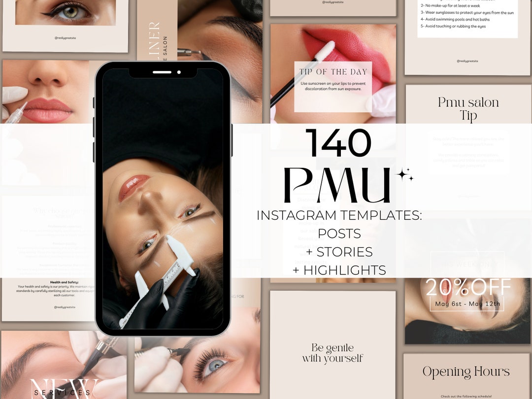 Pmu Instagram Templates Permanent Makeup Instagram Templates Pmu ...